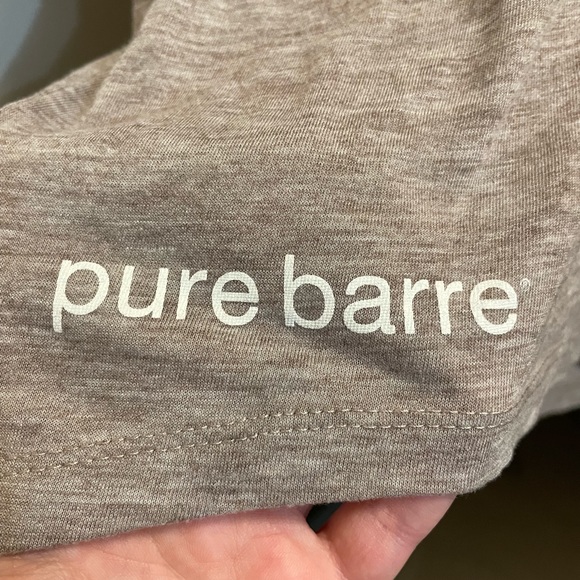 Pure Barre | Tops | Pure Barre Heathered Lilac 34 Sleeve Small Tee Logo ...